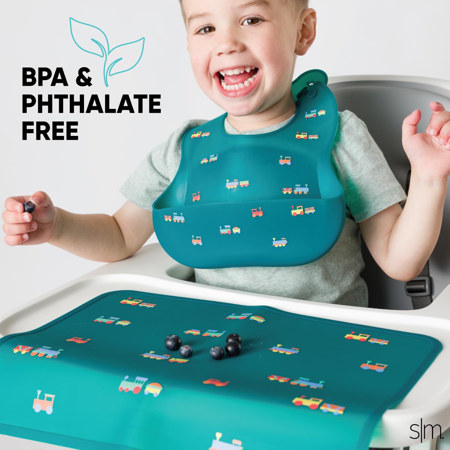 Simple Modern Silicone Placemat for Baby, Toddlers, Kids | Non-Slip Baby Eating Table Food Mat for Restaurants and Dining Table | Piper Collection | Princess Rainbows