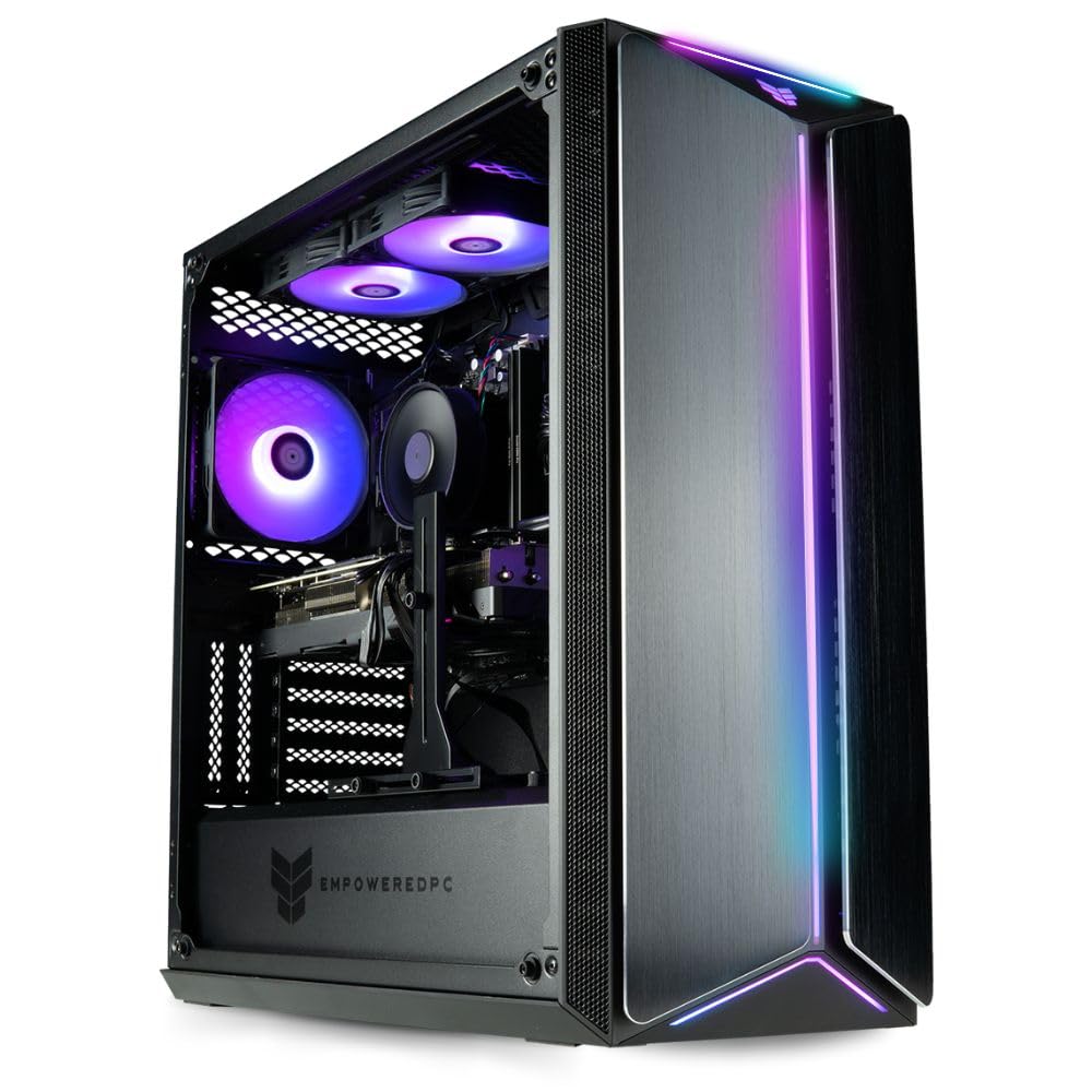 Mantis V2 Gaming Desktop - NVIDIA GeForce RTX 4070 Ti Super, AMD Ryzen 7 7800X3D Processor (~i9-14900K), 32GB DDR5 RAM, 1TB NVMe SSD + 2TB HDD, WiFi, Windows 11 Home - RGB Gamer Tower Computer