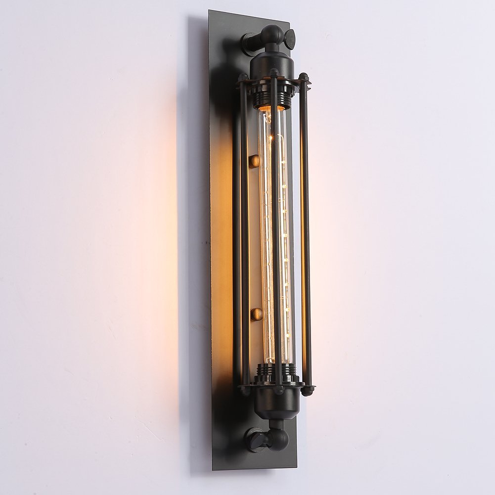CTKcom T10/T300 40W Amber Vintage Edison Bulb, E26 Medium Base,2200K-2300K Tubular Bulb Nostalgic Tungsten Filament Antique Bulb Amber Glass for Industrial Wall Sconce Pendant Lighting-(4 Pack)
