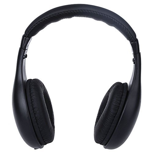 New 5 in 1 Wireless Cordless RF Headphones Headset with Mic for PC TV Radio