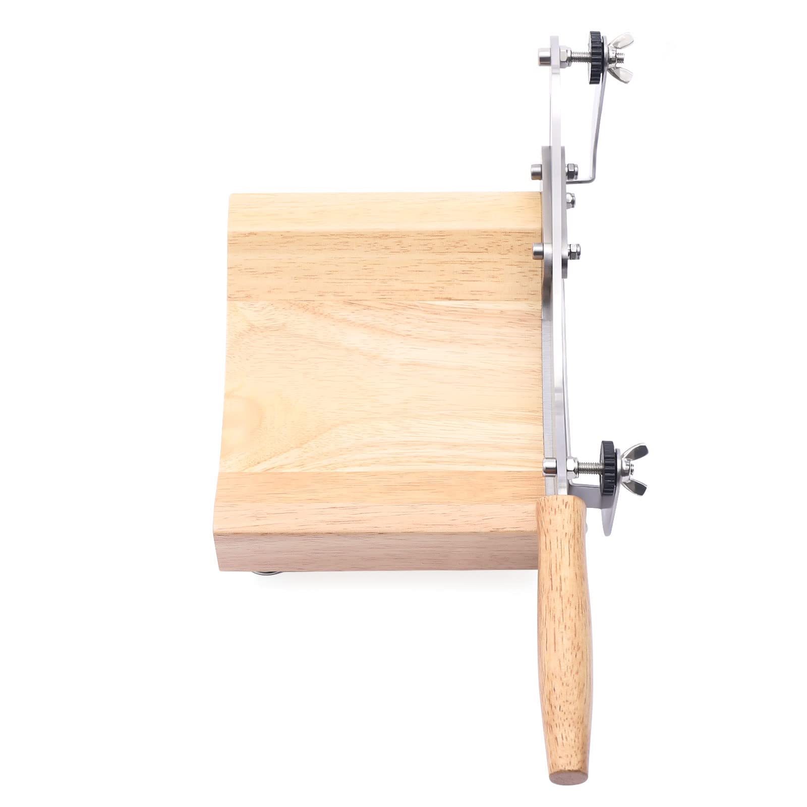 Manual Frozen Meat Slicer Stainless Steel Ham Cutting Machine Manual Meat Bone Cutter Rib Slicer Beef Slicer Machine Kitchen Meat Cutter Machine Hand Sausage Bacon Mutton Slicer Slicing Machine