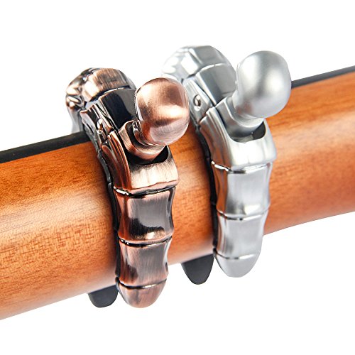 YUEKO Guitar Capo Skull Knob Design Universal 4 5 6 12 Strings Instrument Capos for Electric Classical Acoustic Guitar Bass Ukulele Mandolin Banjo and More(Bronze)