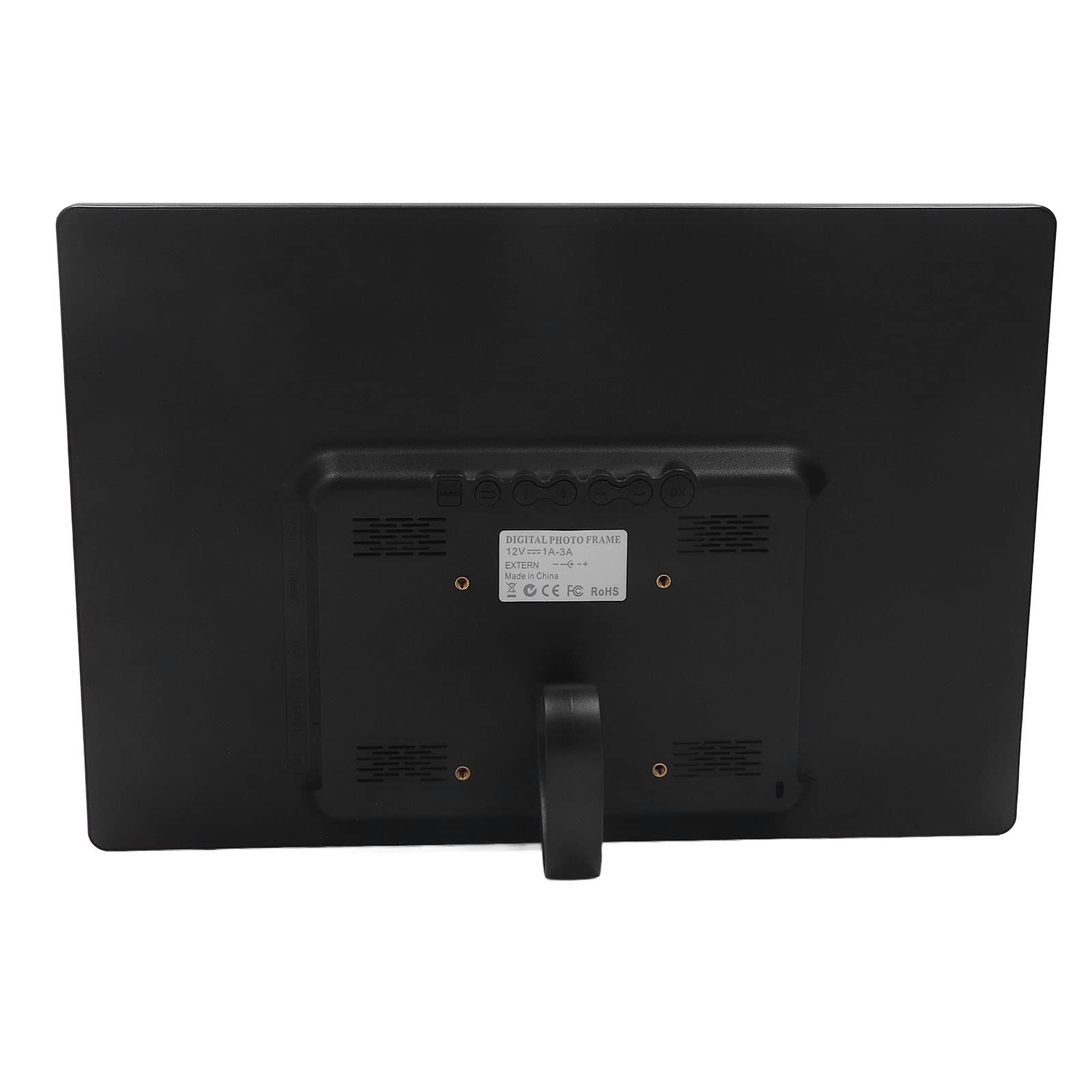 Digital Photo Frame, Touch Button 1080P Dual Mode Control 15.4 Inch Multifunction Electronic Album with Bracket for Living Room (US Plug)
