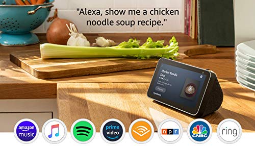 Echo Show 5 | Sandstone with Sengled Bluetooth Smart Color Bulb | Alexa Smart Home Starter Kit