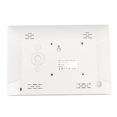 Digital Photo Frame Human Body Induction Photo Preview Electronic Photo Frame White for Home (US Plug)