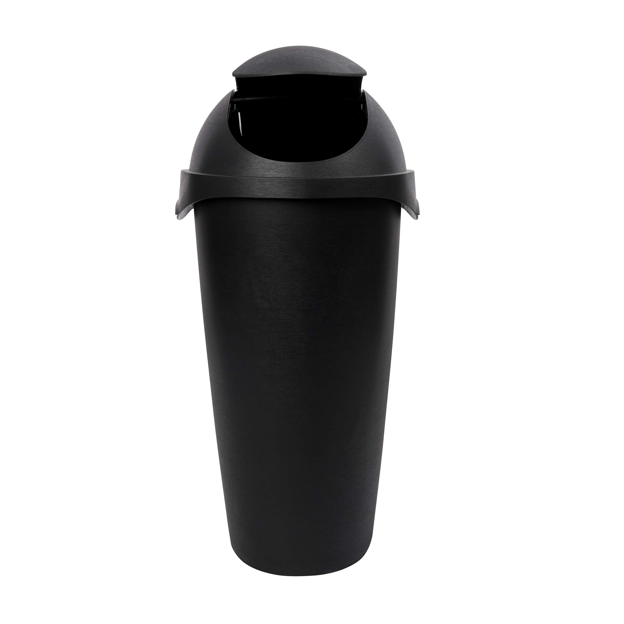 Umbra Swinger 12-Gallon Swing-Top Waste Can, Black, 11-20