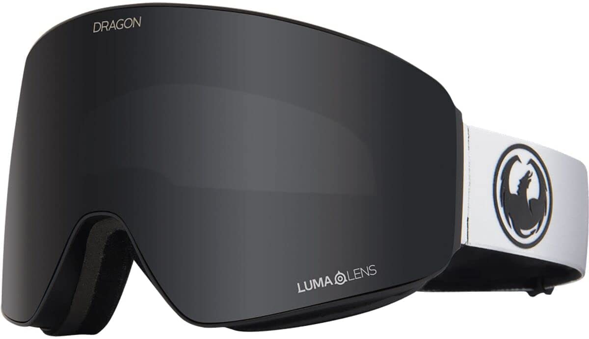 Dragon Men's Snowgoggles PXV with Bonus Lens - Fade Black with Lumalens Dark Smoke + Lumalens Flash Blue,PXV Bonus