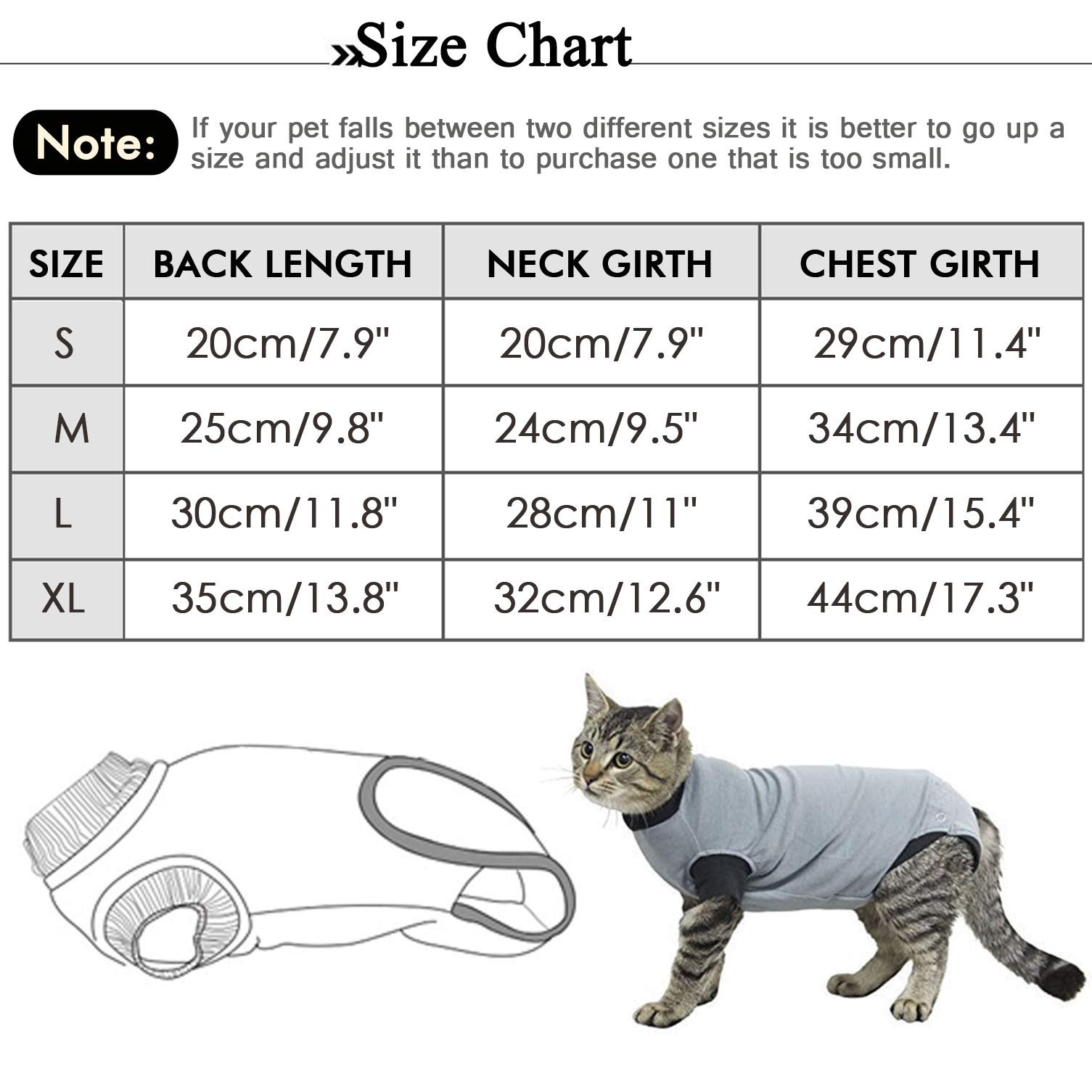 SELMAI Surgical Suit for Cats Surgical Recovery Suit for Dogs Small After Surgery Wear Abdominal Wound Protector Post Operative Dog Shirt Romper Cone E-Collar Alternative Prevent Licking Red L