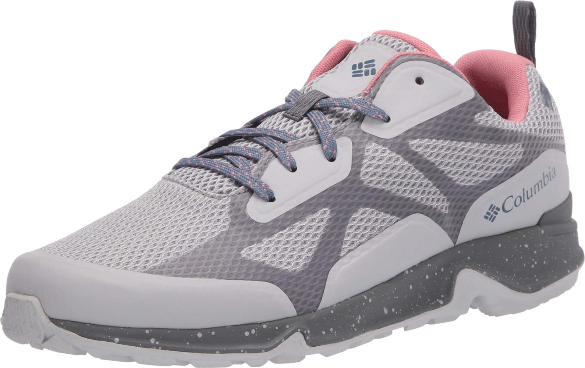 Columbia Women's Vitesse Outdry Performance Shoes, Waterproof & Breathable Hiking, Grey Ice/Canyon Rose, 11 Regular US