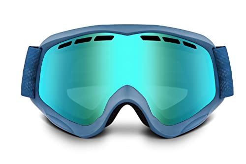 Columbia Unisex Kid's Snow Goggles SNOWCATION - Nocturnal with Green Ion Lens