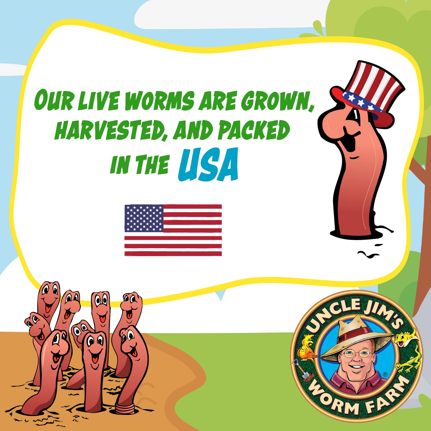 Uncle Jim's Worm Farm European Nightcrawlers Composting and Fishing Worms 2 Lb Pack