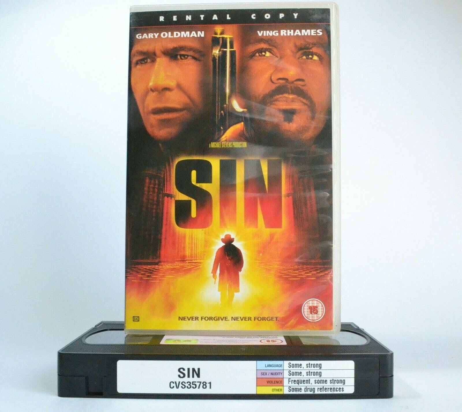 Sin: Columbia (2003) - Crime Thriller - Large Box - G.Oldman/V.Rhames - Pal VHS
