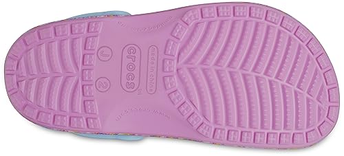 Crocs Classic Lisa Frank Clogs, Kids and Toddler Shoes, Taffy Pink, 3 US Unisex Little
