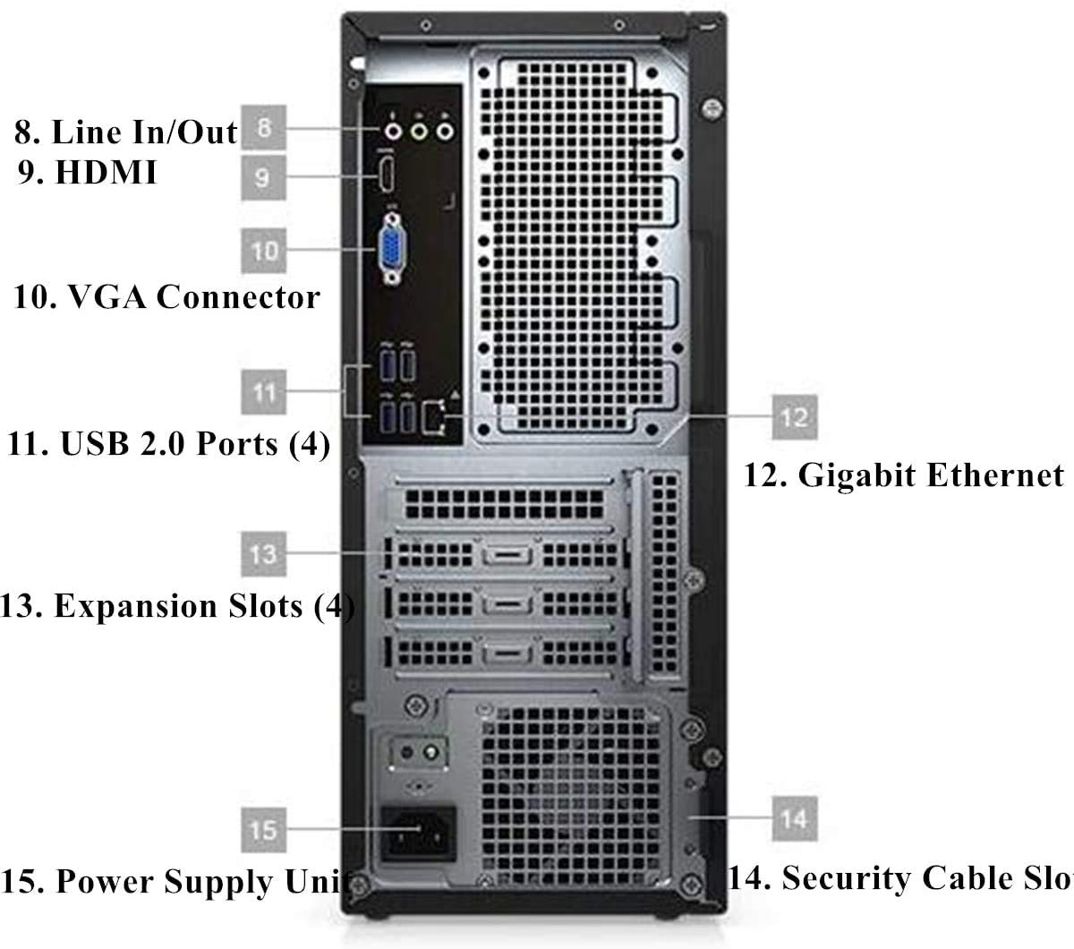 Dell Vostro 3671 Business Desktop Computer, Intel Core i7-9700 8-Core Processor, 8GB DDR4 RAM, 1TB HDD, DVDRW, WiFi, Bluetooth, HDMI, Keyboard and Mouse, Black, Windows 10 Pro