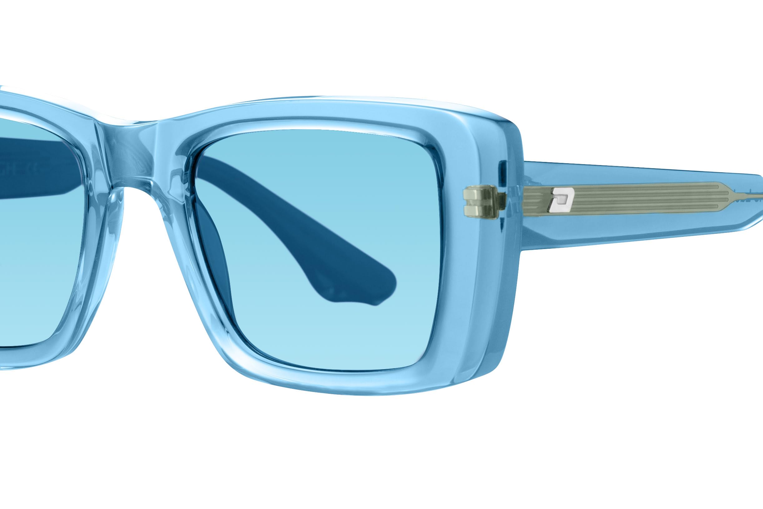 Donahugh The Lucid Blur Thick Square Frame Sunglasses for Women Men Chunky Rectangle Acetate Sunglasses (Green), 51mm