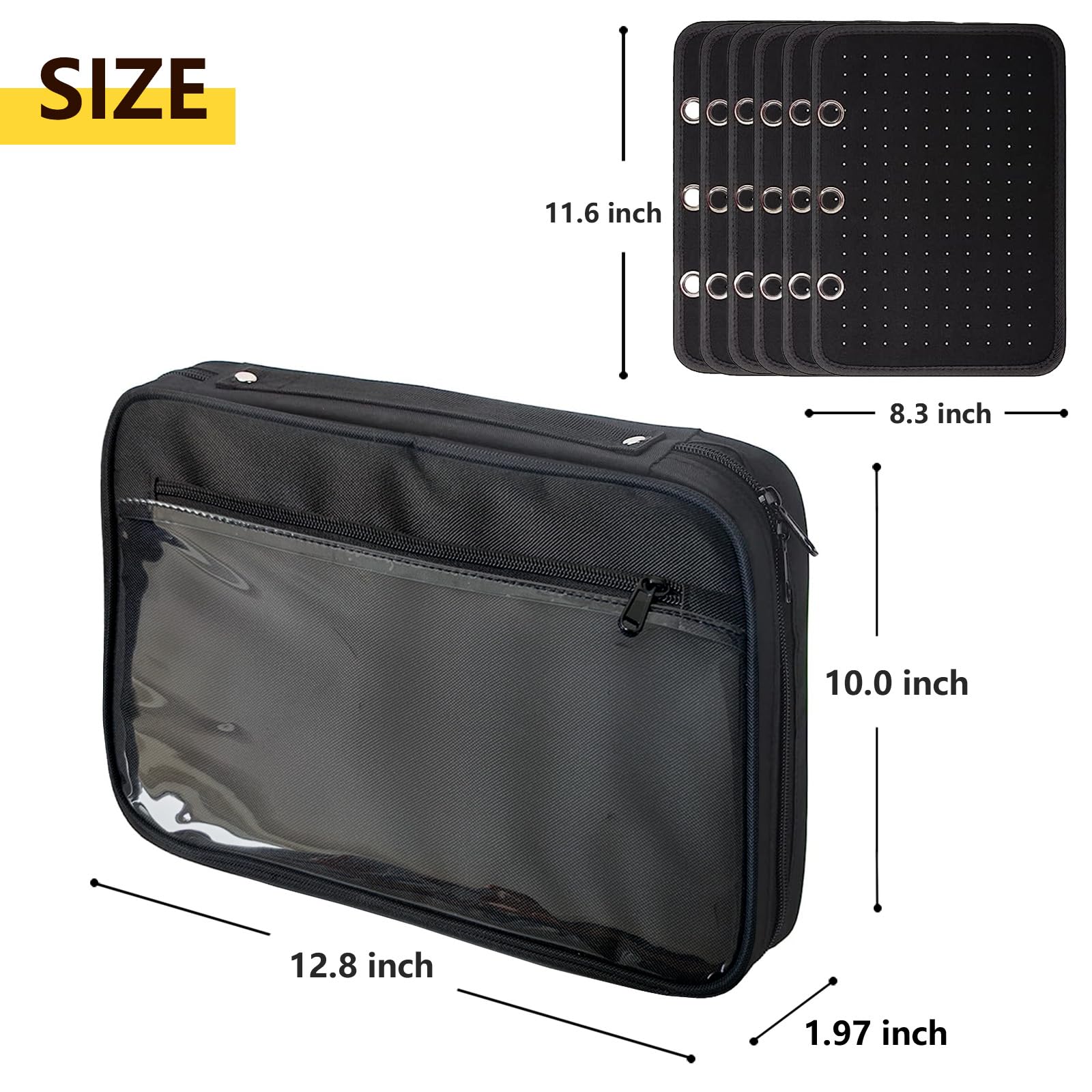 Mi Ya Mi Lai 6 Pages Pin Books For Collectors,Enamel Pin Display Case For Enamel Pins,Pin Binder For Collectors,Enamel Pin Display Board.Pin Bags For Collectors.(Not Include any Accessories)