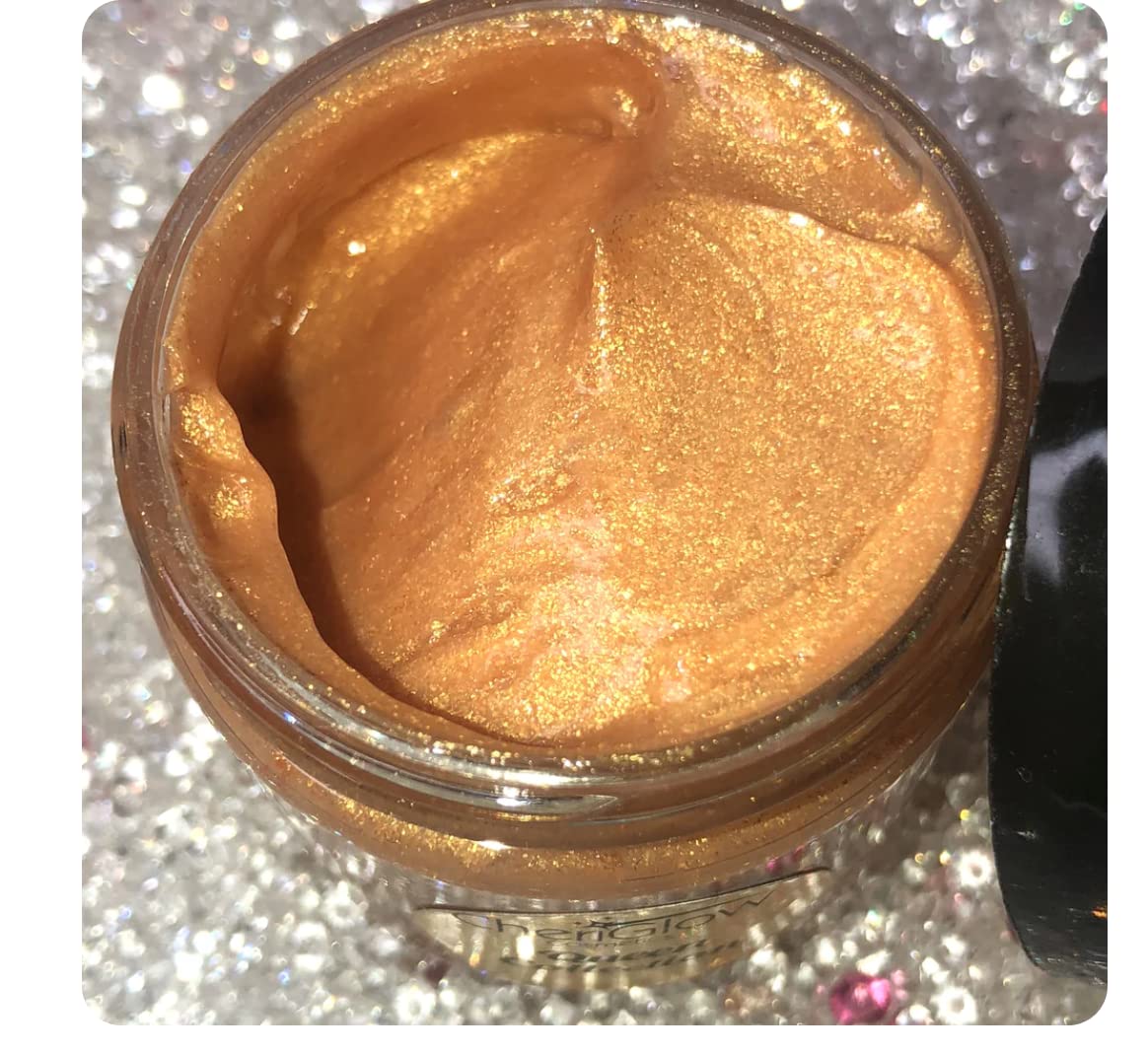 Dipped Gold Shimmering Body Butter, Illuminating, Moisturizing, Non-Greasy, Gold Sparkles, Healthy Glow. (2 OZ)