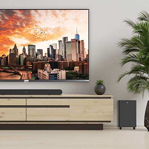 TCL Alto 6+ 2.1 Channel Dolby Audio Sound Bar with Wireless Subwoofer, Bluetooth – TS6110, 240W, 31.5-inch, Black