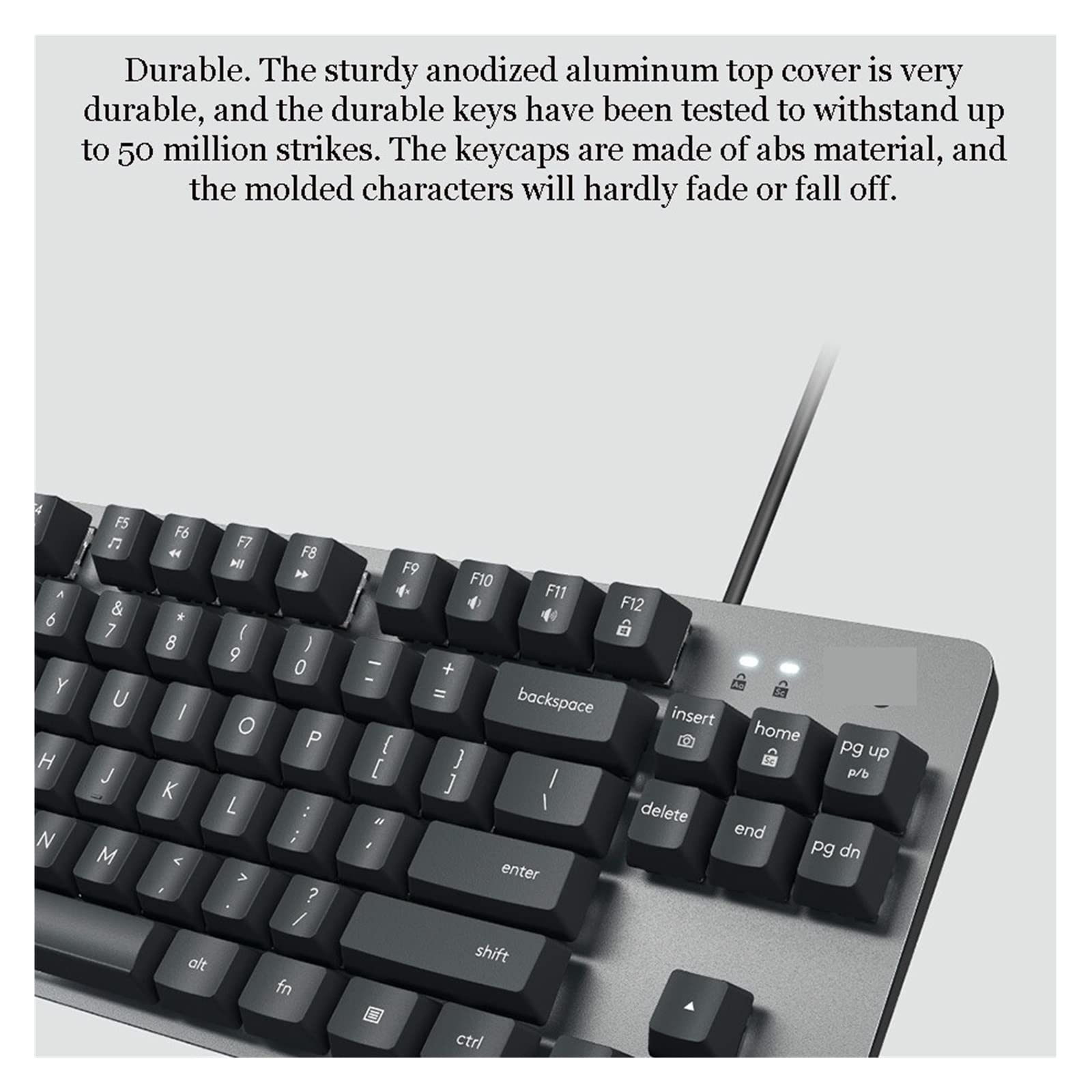 MARVOI Mechanical Keyboard Mechanical Keyboard Wired Gaming Keyboard TKL 84-Key Floating Keycap for Desktop Laptop PC Office Gamer Keyboard (Size : Red Switch, Color : C)