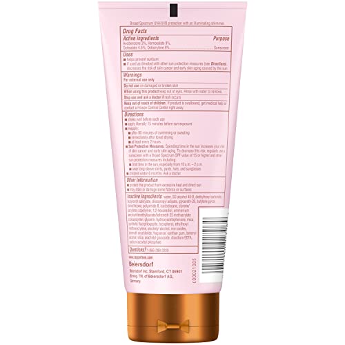 Coppertone Glow Hydrating Sunscreen Lotion with Illuminating Shimmer Minerals and Broad Spectrum SPF 30 Sunscreen, Water-resistant, Fast-drying, 5 oz