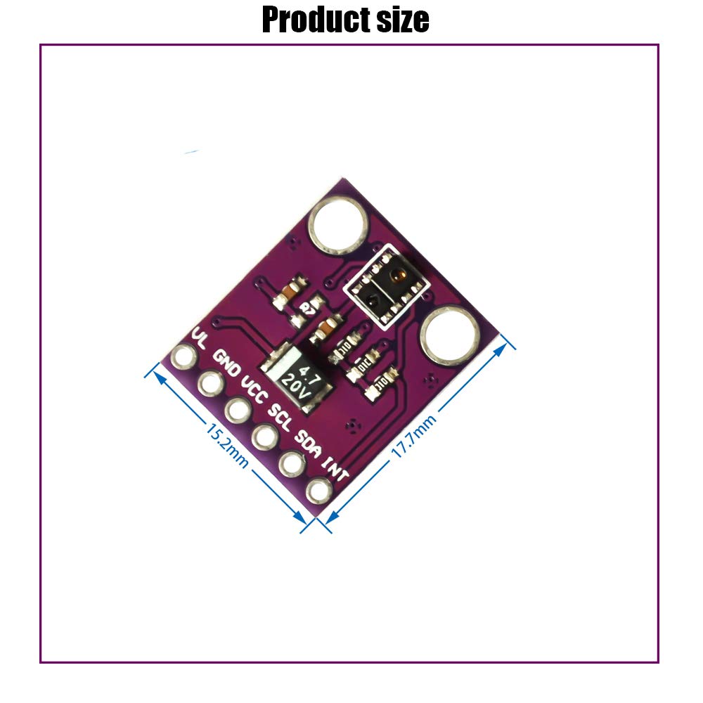 Comimark 2Pcs APDS-9930 ALS IR RGB and Gesture Sensor Proximity Sensor for Arduino