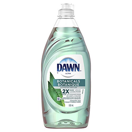Dawn Ultra Botanicals Dishwashing Liquid Dish Soap, Aloe Water Scent, 532 mL / 18 Fl.Oz (Pack of 2)
