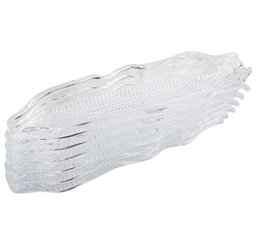XGNG 6PCS Plastic Corn Trays Transparent Plastic Corn Trays Corn Trays Transparent Service Tray Corn Dish Cob Dinnerware Sets