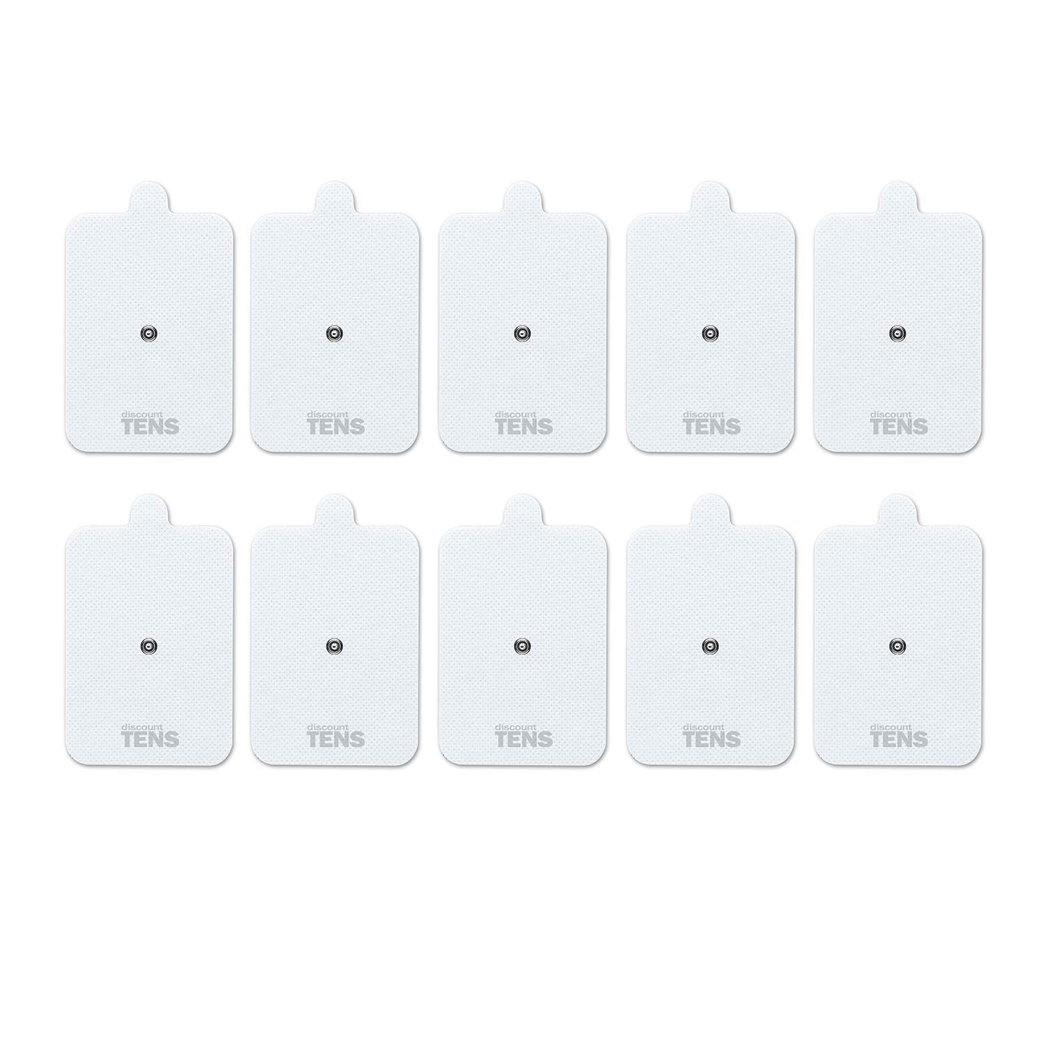 Omron Compatible TENS Electrodes, 20 (10 Pair) Premium Omron Compatible Replacement Pads for TENS Units. 2 Sizes Included.