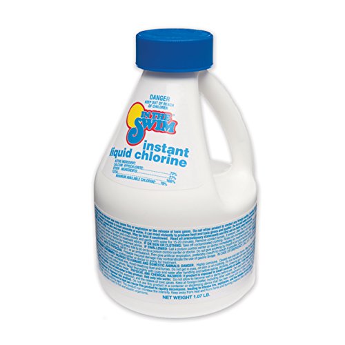 In The Swim Instant Liquid Chlorine for Swimming Pool – Removes Harmful Contaminants – 73% Calcium Hypochlorite – (4) 1 Pound Containers