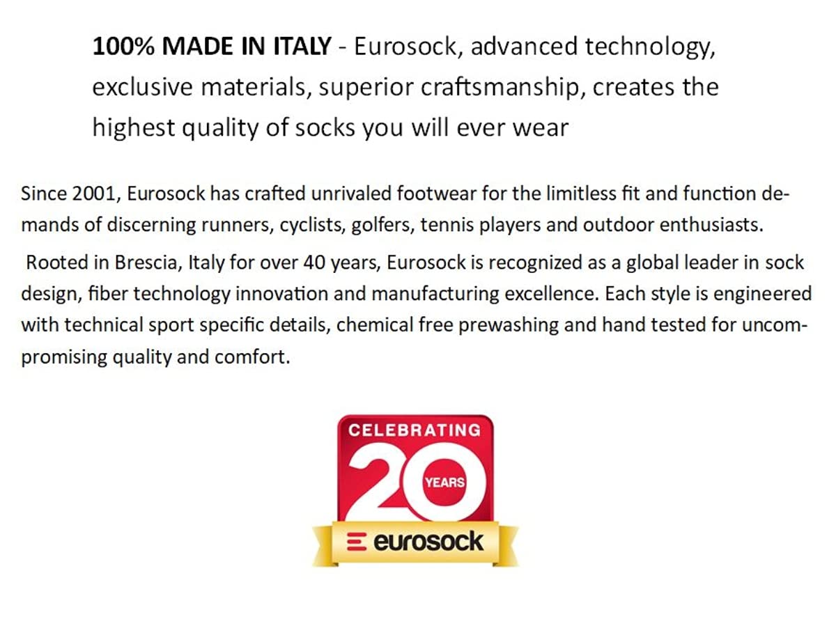 Eurosock Standard ECO Lite Weight Snow Board Socks, White/Black, MD (Men's Shoe 7-9 Women's Shoe 8-10)
