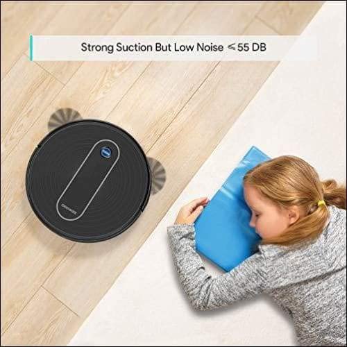 DEENKEE Robot Vacuum,1500Pa High Suction,Super-Thin,6 Cleaning Modes,Quiet,Timing Function,Self-Charging Robotic Vacuum Cleaner for Pet Hair, Hard Floor, Carpet