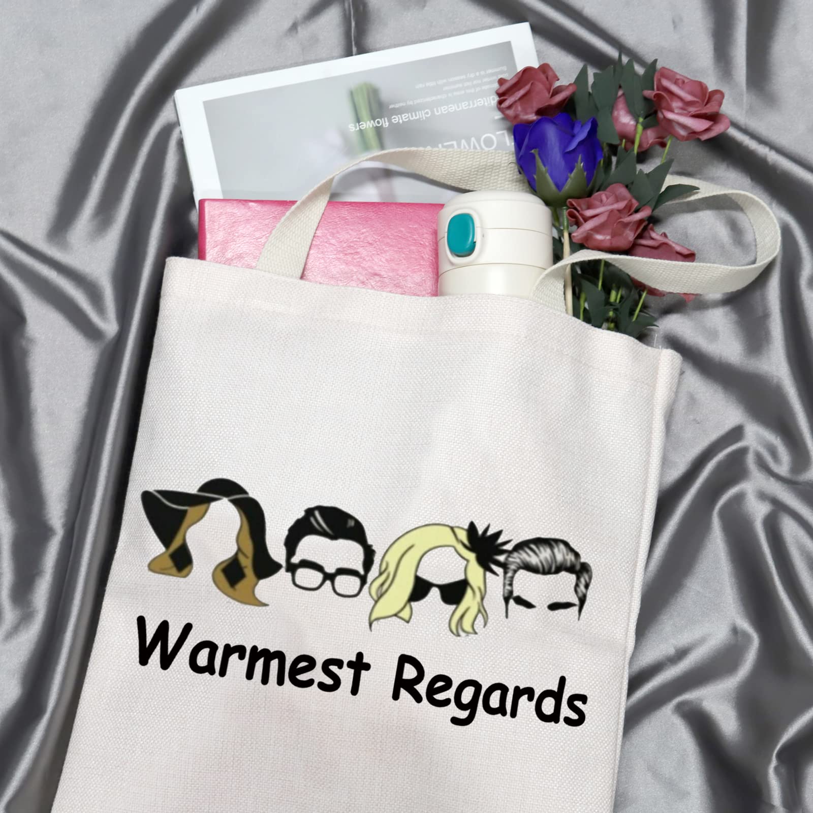 GJTIM Creek TV Show Inspired Makeup Bag Warmest Regards Rose David Fans Gift (Warmest Regards Tote)