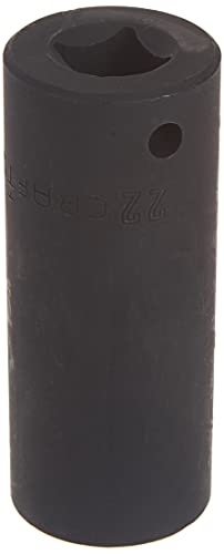 CRAFTSMAN Deep Impact Socket, Metric, 1/2-Inch Drive, 22mm (CMMT16085)