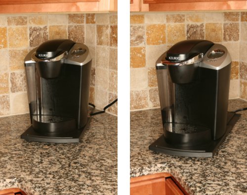 DeluxeComfort Countertop Easy Slider Pull-Out Tray Kitchen Under-Cabinet Sliding Shelf, 4 Pack, Black, 4 Count