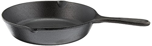 Lodge L8DOLKPLT Cast Iron Dutch Oven with Dual Handles, Pre-Seasoned, 5-Quart & L5SK3 Pre-Seasoned Cast-Iron 8-Inch Skillet