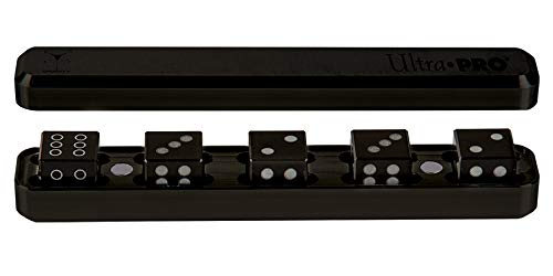Ultra PRO D6 Gravity Dice - Black (Set of 5) - Great for RPG, DND, MTG as Gamer Dice or Board Gaming Dice
