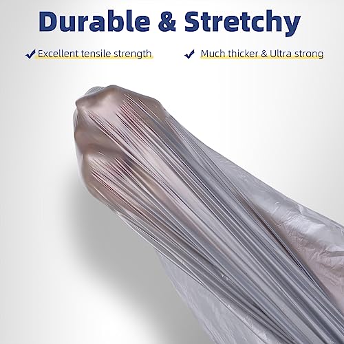 Trash Bags, Drawstring, 45 Count 8 Gallon Trash Bags/Garbage Bags, Wastebasket Liners for Bathroom Bedroom Office Trash Can