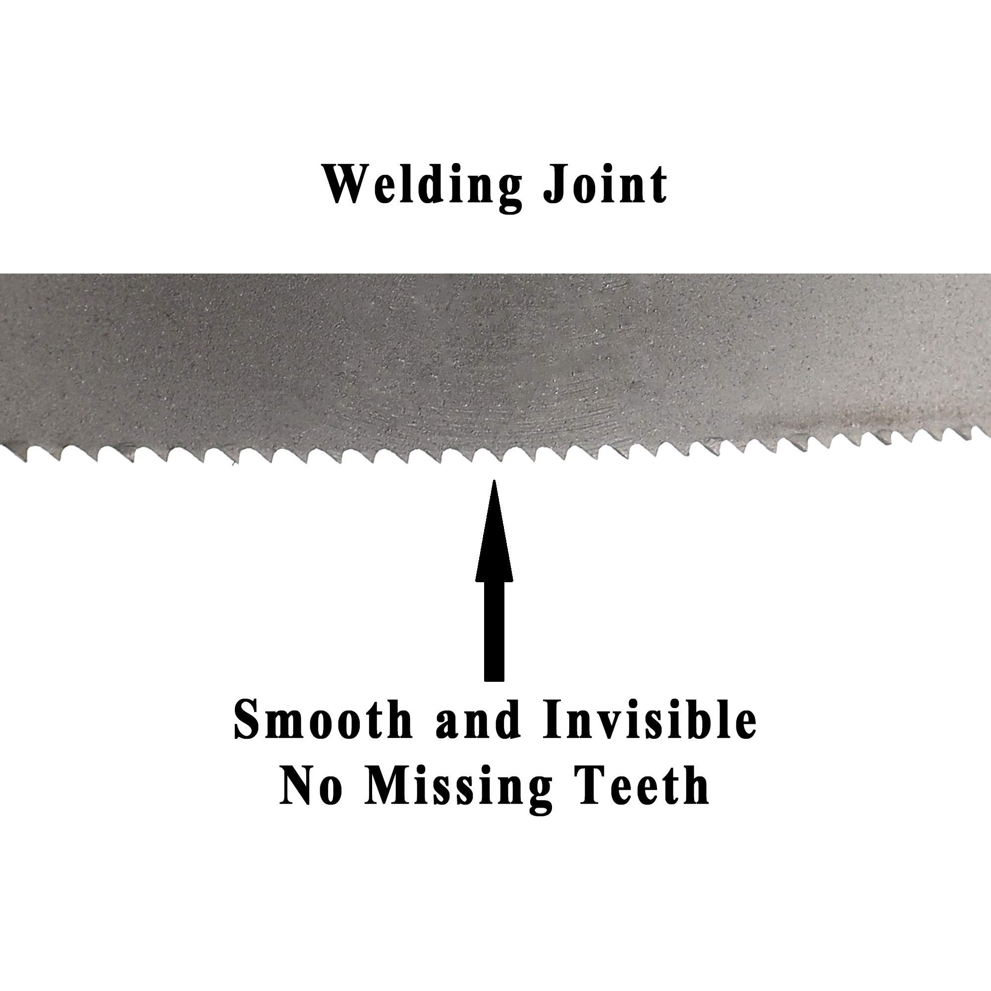 Imachinist S6412121418 Bi-Metal Band Saw Blades 64-1/2" X 1/2" X 14/18tpi for Cutting Soft Ferrous Metal Variable Teeth