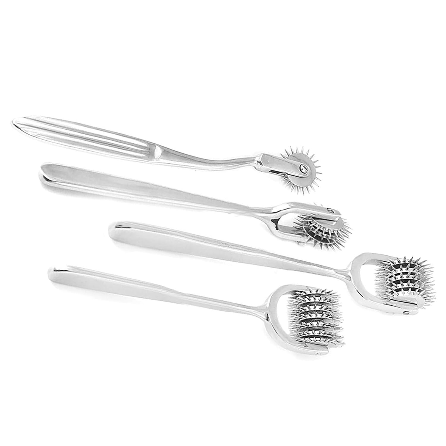Set of 4 PCS Diagnostic NEUROLOGICAL WARTENBERG Sensory Pinwheel PIN Wheel 1, 3, 5, 7 Head (PC Brand)