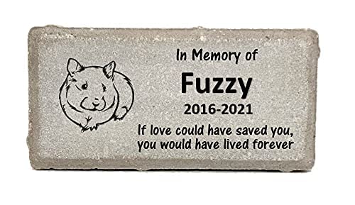 Guinea Pig Memorial Stone - Real Stone Personalized by Florida-Funshine - ILCSY