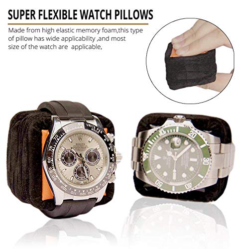 MOZSLY Watch Winder for Automatic Watches 12 Rotation Mode with Quite Motor Metal Black