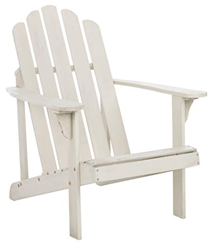 SAFAVIEH Outdoor Topher White Classic Adirondack Chair