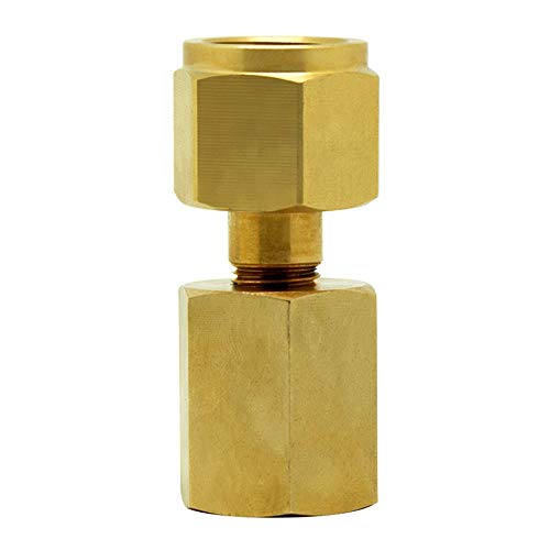 Gurlleu Universal CGA580 to CGA320 CO2 Cylinder Inlet Adapter Carbon Dioxide Tank to Argon Flowmeter Regulator Fittings (Female Thread)