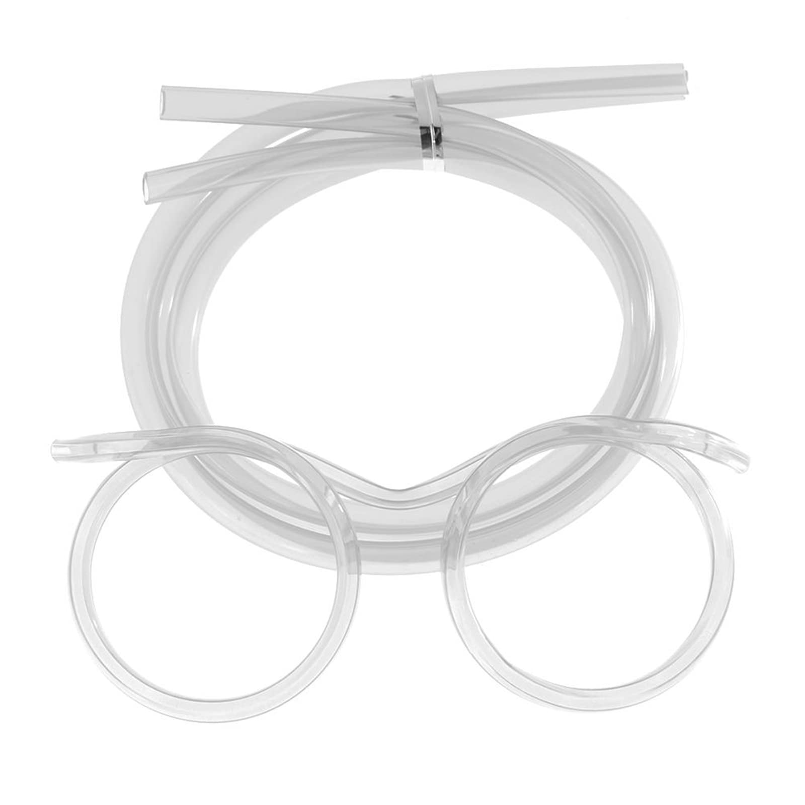 Funny straw Glasses Flexible Drinking Straw Novelty Eyeglass Frame Bar Accessories for Birthdays, Bridal Showers, Party Supplies, Favors, Game Ideas(crystal)