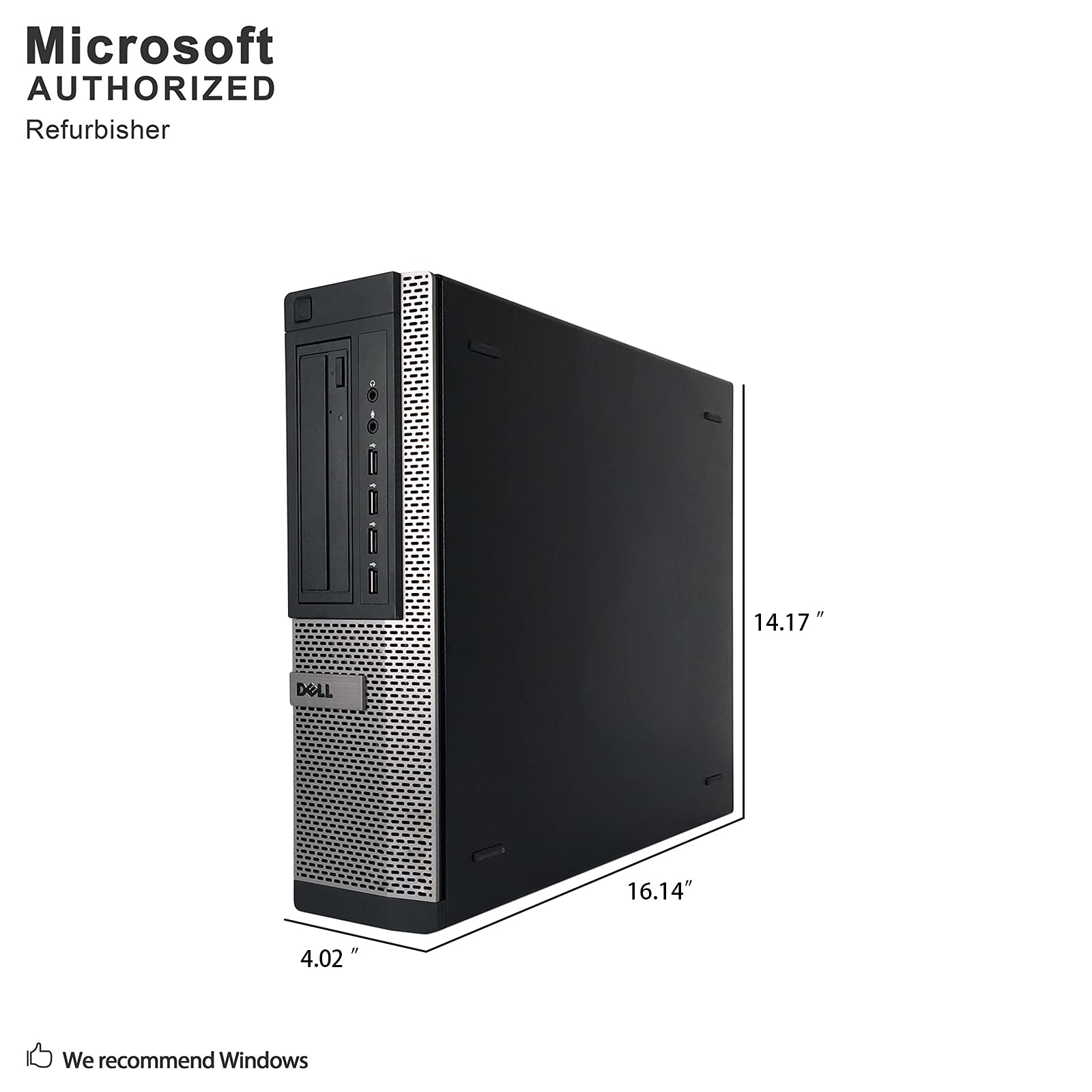 Desktop Computer Package Compatible With Dell OptiPlex 990, Intel Core i5, 16GB RAM, 2TB HDD, DVD, 20 Inch Monitor, Keyboard, Mouse, Bluetooth and WiFi Adapters, Windows 10 Pro (Renewed)