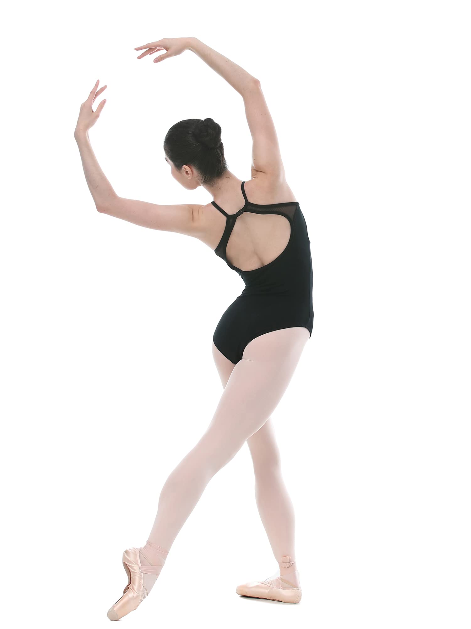 Dance Favourite Mesh Panel Front with Open Back Leotard 03D0218 (XL)