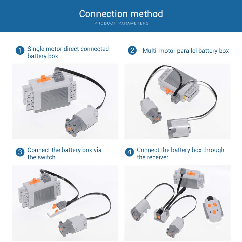 Servo Motor Compatible for Lego 88004 Steering Motor Function Power Function Accessories