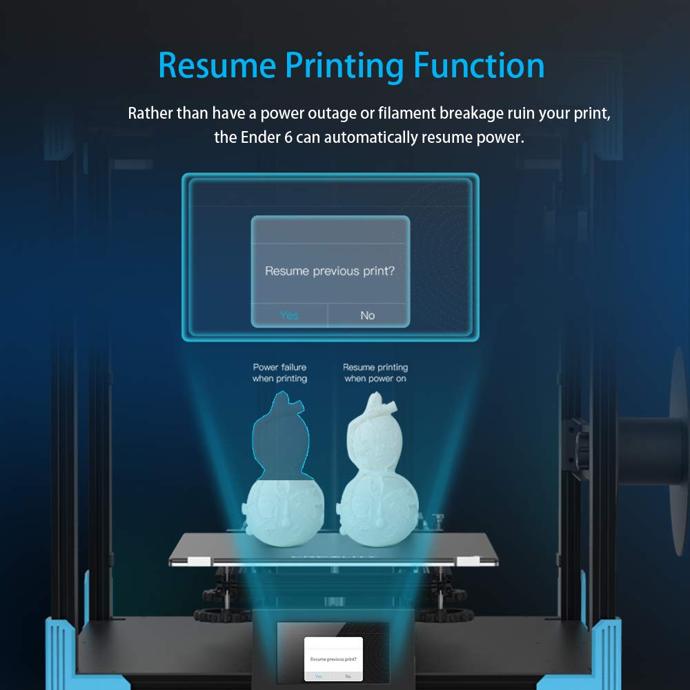 Creality Ender 6 3D Printer Stable Core XY Structure with 3 Times Faster Printing Speed Acrylic Enclosure Silent Board Glass Bed 250x250x400MM