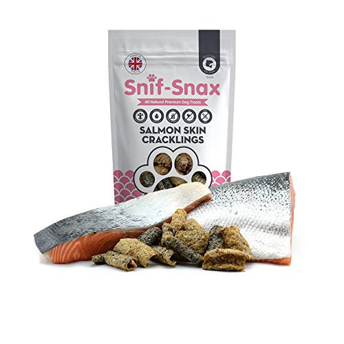 Snif-Snax Human Grade Dog Treats - All-Natural Salmon Skin Cracklings, 1.5oz