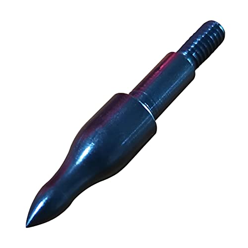 DEEPOWER 3D Field Points 12 Pack Screw-in Arrow Tips for Target Practice (5/16 Inch, 100 Grain)